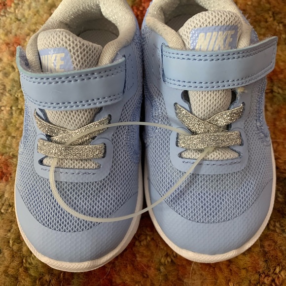 Nike | Shoes | Nwt Light Blue And Silver Nikes | Poshmark